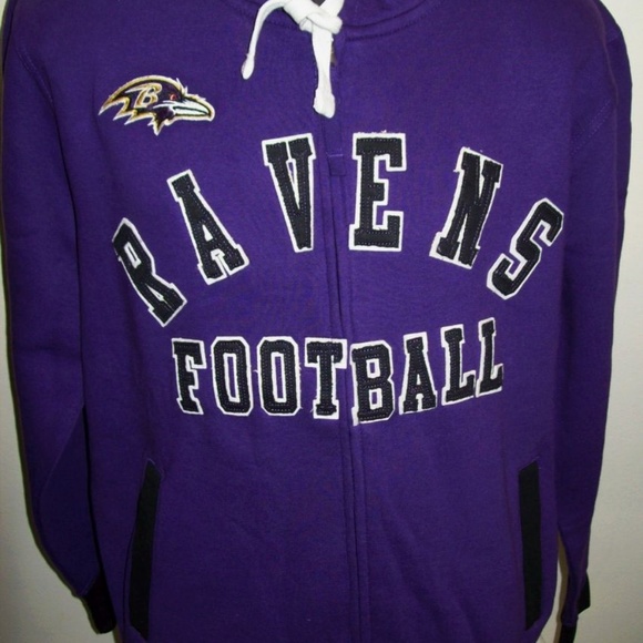 Nfl Apparel | Jackets & Coats | Baltimore Ravens Full Zip Hooded Hoody ...